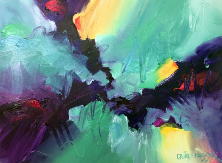 Abstract Painting by David Kessler – Painting miles